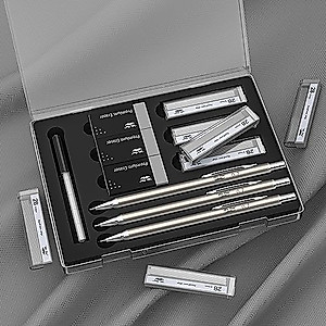Mr. Pen- Metal Mechanical Pencil Set, 0.7mm, 3 Pack, 0.7 mechanical pencils, mechanical pencil .7, Sketching Pencils, Drafting Pencil, Mechanical Pencil