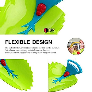 Eutuxia Water Spout & Faucet Extender for Kitchen and Bathroom Sinks. Perfect for Babies, Toddlers, Kids. Safe, Fun, and Easy Hand Washing Solution for Children. Unique & Cute Leaf Design. [Blue]