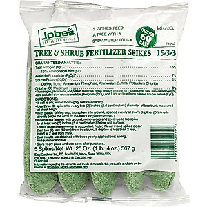 Jobe's, 02010 Fertilizer Spikes, Tree and Shrub, 5 Count