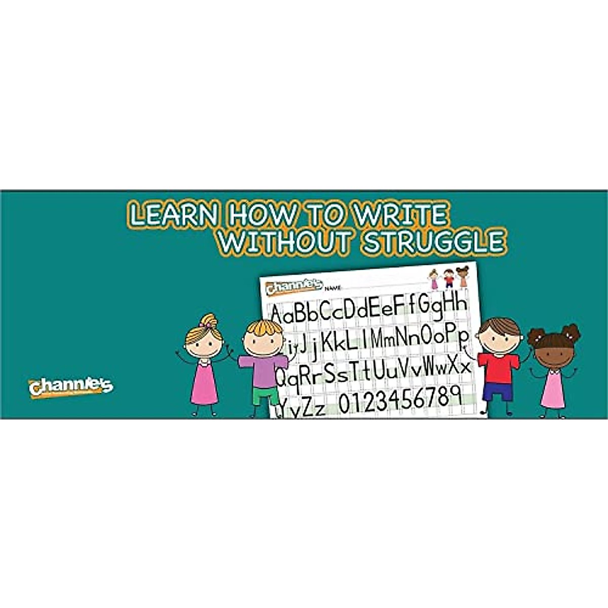 Channie's One Page A Day handwriting Practice 125 sheets 250 counts printed front and back for 1st-3rd, simplify handwriting teaching and learning size 8.5x11 inch