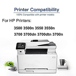 1-Pack Compatible 3500 3500n 3550 3550n 3700 3700dn 3700dtn 3700n Printer Toner Cartridge (Black) Replacement for HP 308A Q2670A Toner Cartridge (High Capacity)