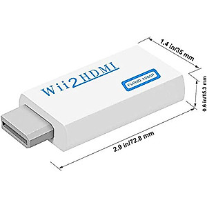 Green-state Wii to HDMI 720P / 1080P HD Output Upscaling Converter-Supports All Wii Display Modes to HDTV & Monitor