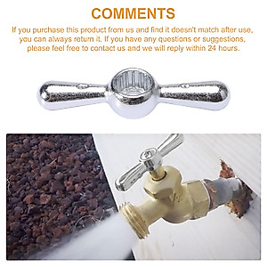 Hugexpen 01-5095 Outdoor Faucet Handle Designed for Outdoor Faucet Handle Replacement Fits Lawn Faucets Or 12 Or 16 Point Valves (Pack of 4)