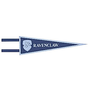 Multicolor Harry Potter Fabric Pennants - 16" x 6" (4 Pcs) | Assorted Magical Designs - Excellent for Wizard Fans & Party Decorations