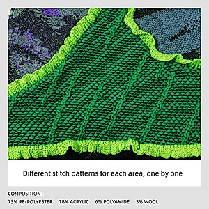 TRITHREE Creative Designed Stitching Aurora Knitwear Sweaters Clothes Multi-Sized for Pets Dogs and Cats(Medium)