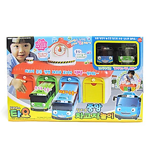 Tayo Rogi Bus Garage Set - Christmas Birthday Gifts for Kids and Toddlers Boys and Girls