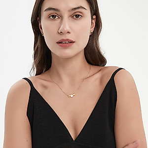 CCmfgjew Star Gold Necklaces for Women Trendy Dainty Gold Pendant Necklace CZ Diamond Necklace 14K Gold Plated Necklaces Adjustable Women Chain Necklaces for Women (MOM)