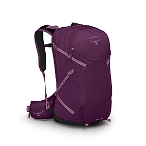 Osprey Sportlite 25L Unisex Hiking Backpack, Aubergine Purple, M/L
