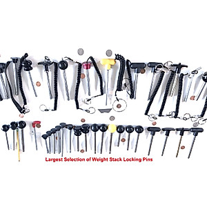 SB Distribution Ltd. Pin, Tensile - Universal Weight Stack Replacement SELECTOR Key - 3/8" Diameter | 3-1/4 | Designer Yellow Round Knob - Chrome Plated Steel Shaft | by SBD