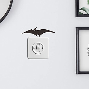 Dinosaur Light Switch Decal Sticker,Cute Dinosaurs Bedroom Wall Sticker Peel & Stick Cartoon Wall Art Home Decor Stickers