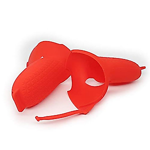 Oculus Quest 2 VR Glasses Handle Silicone Cover Semi-Pack Anti-Slip and Anti-Fall Protection Accessories (red)