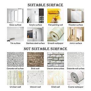 Supzone Dandelion Wall Stickers Flower Wall Decals Butterflies Flying Wall Decors Art Stickers for Bedroom Living Room Sofa Backdrop TV Wall Decor (White Dandelion)