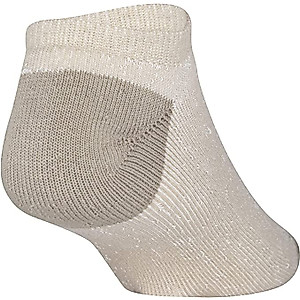 Gold Toe Men's Socks No Show 6-Pack Liner Breathable Soft Cotton Blend Slightly Irregular (Khaki Heather)