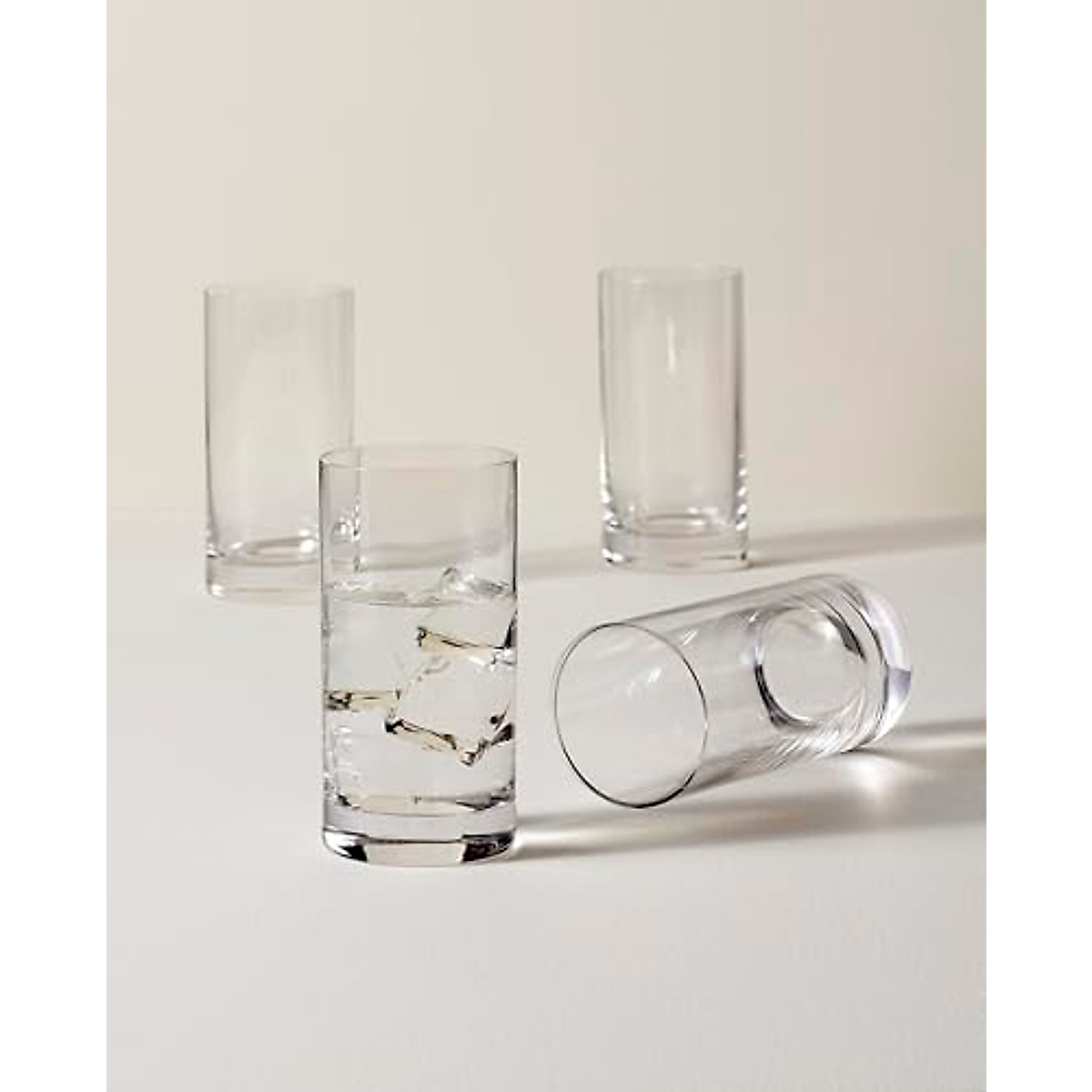 Lenox Tuscany Classics 4-Piece Highball Glass Set, 4 Count (Pack of 1), Clear
