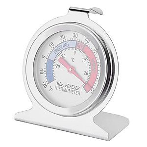 Stainless Steel Large Dial Freezer Refrigerator Thermometer Temperature Gauge Tool Kitchen Tool Accessory