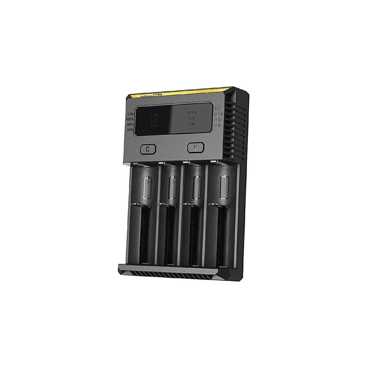 Nitecore New i4 Intelligent Charger for Li-ion Ni-MH AA AAA 18650 16340 26650 Batteries with Travel Bag and Battery Organizer