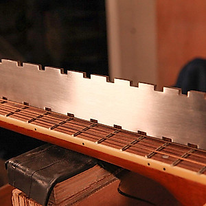 Guitar Neck Notched Straight Edge Fret Rocker String Height Gauge, Luthiers Tool for Guitar Fretboard and Frets