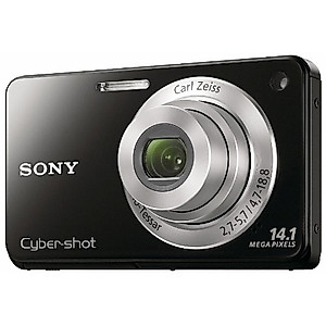 Sony Cyber-Shot DSC-W560 14.1 MP Digital Still Camera with Carl Zeiss Vario-Tessar 4x Wide-Angle Optical Zoom Lens and 3.0-inch LCD (Black)