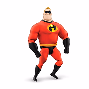Pixar Interactables Mr. Incredible Talking Action Figure, 8-in Highly Posable Movie Character Toy, Interacts with Other Figures, Kids Gift Ages 3 Years & Older