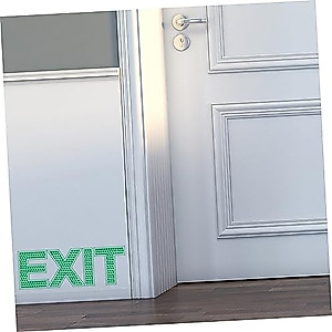 ULTECHNOVO Luminous Exit Sign Noctilucence Exit Sign Exit Sign Sticker Exit Wall Sticker Exit Decal Safety Exit Sign Wall Sticker Exit Luminous Sticker Emergency Door Exit Sign Emblems Green