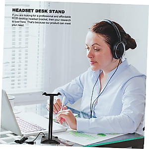 Parliky 7pcs Headphone Stand Aluminum Alloy Desk Accessories