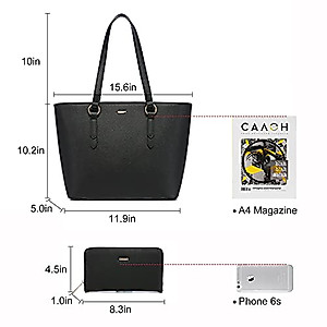 LOVEVOOK Purses and Wallet Set for Women, Work Tote Purse Shoulder Bag, Fashion Handbags with Matching Wallets Set 2 Pcs