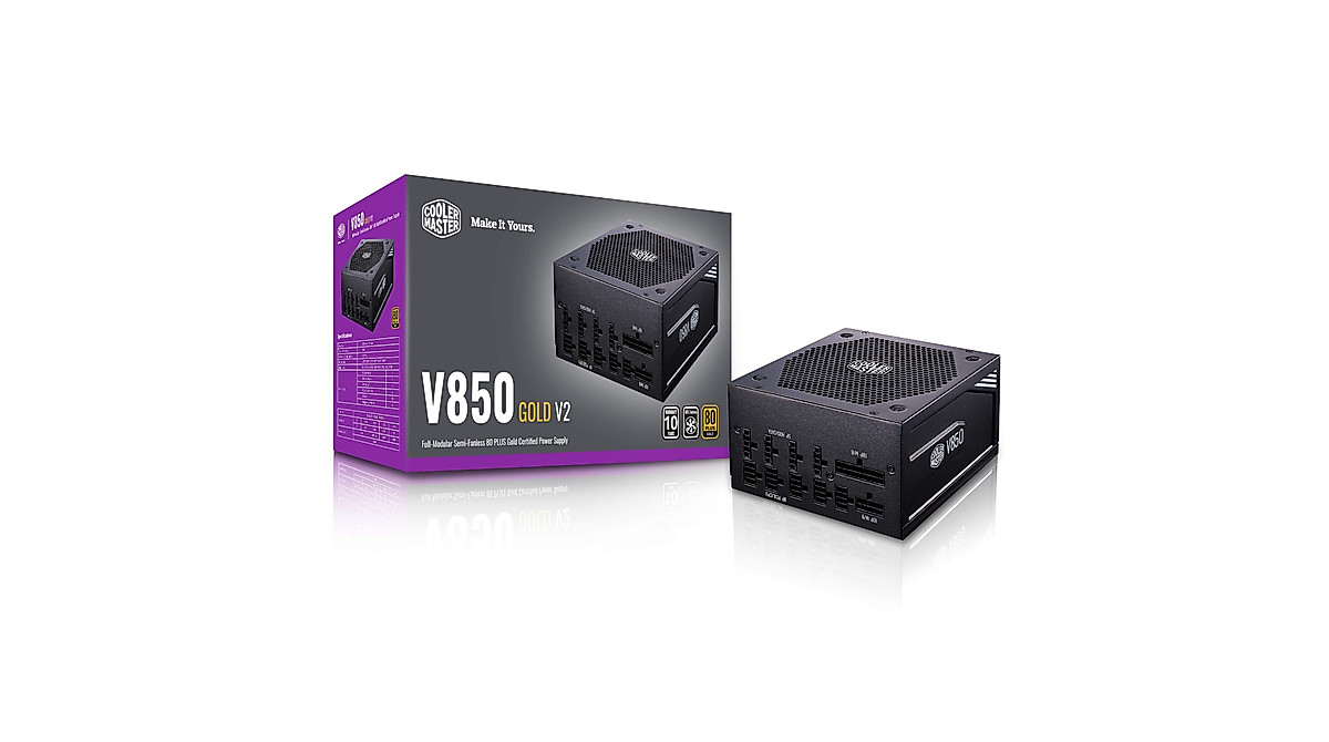 Cooler Master V850 Gold V2 Full Modular,850W, 80+ Gold Efficiency, Semi ...