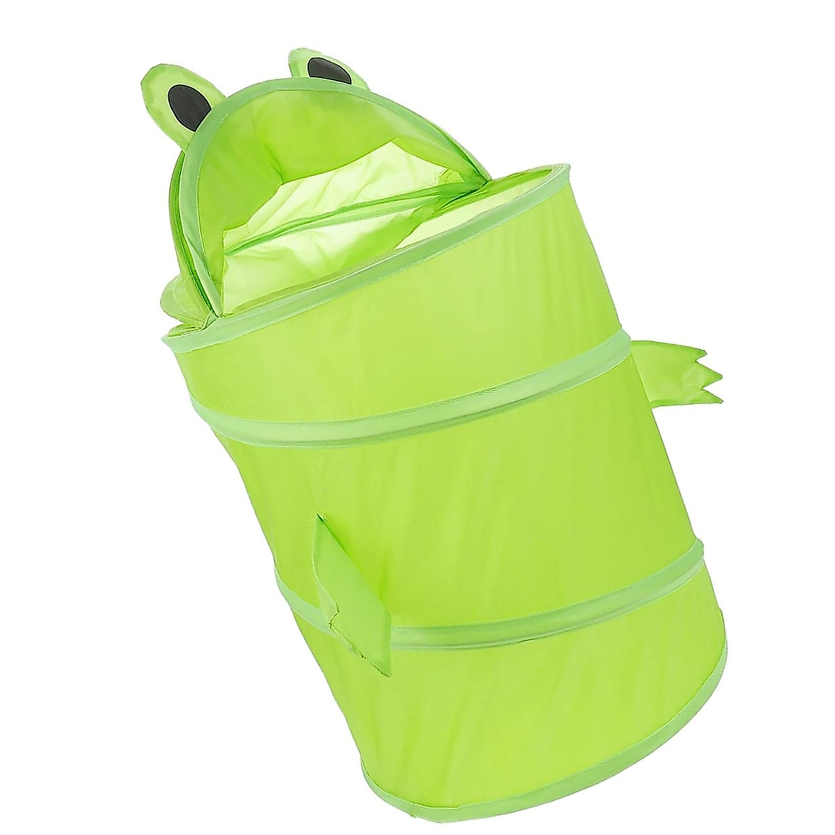 Up Garment Basket for Cartoon Collapsible Frog Hamper Bathroom Folding Animal Organizer Saving Behind Dirty Clothing to Pattern Large Fabric Storage Flat
