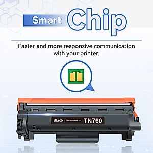 MYCARTRIDGE SUPRINT TN760 Compatible Toner Cartridge Replacement for Brother TN760 TN-760 TN730 High Yield Black Toner for HL-L2350DW MFC-L2750DW DCP-L2550DW HL-L2370DW Printer 2-Pack TN-760 Toner