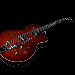 Godin 6 String Electric Guitars, Right Hand, Havana Burst, Hollow-Body (050970)