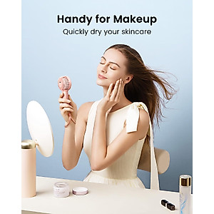 Gaiatop Mini Portable Fan, 3 Speed Powerful Handheld Fan, 2000mAh Battery Operated Cute Design Personal Small Fan, USB Rechargeable Makeup Eyelash Hand Fan Travel Essentials for Women Girls Pink