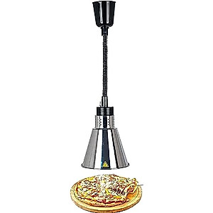 LINKANRUO Food Warmer Lamp Food Heat Lamp with Bulb 250W Commercial Food Service Heat Lamps Catering190mm Food Heating Lamp Restaurant Hanging Chandelier Lamps