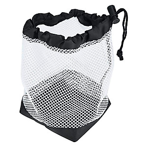Ball Bag, Nylon Mesh Pouch, Storage Bag Pouch with Drawstring Cord Lock Closure, Can Hold 36 Balls, 1 Pack Mesh Ball Bag