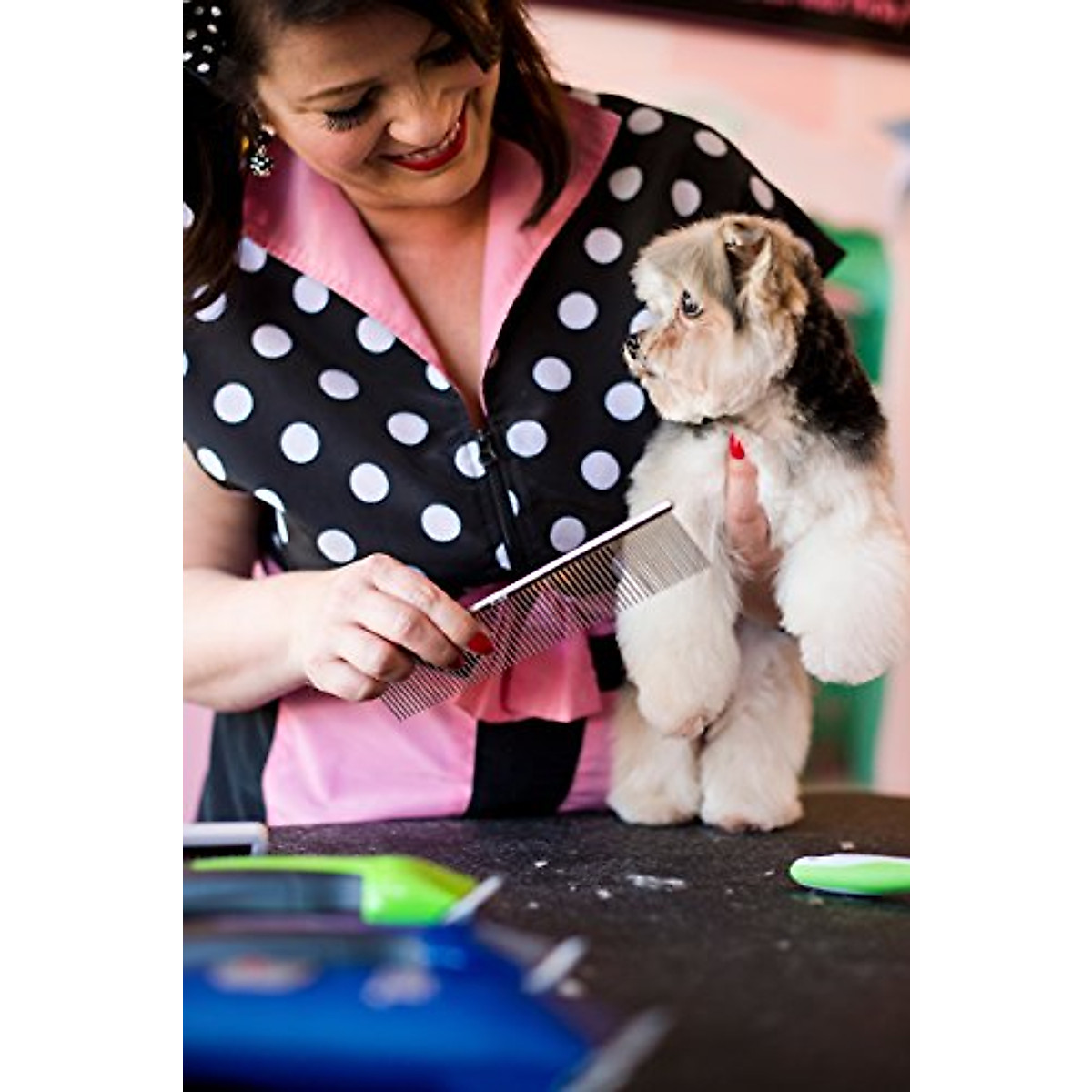 Andis (Pet) 7-1/2-Inch Steel Comb ,Silver