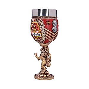 Nemesis Now Harry Potter Goblet, Hand Painted Harry Potter Collectible Chalice, Wizarding Wrold Cup, Ideal Gift for Potterheads - Gryffindor