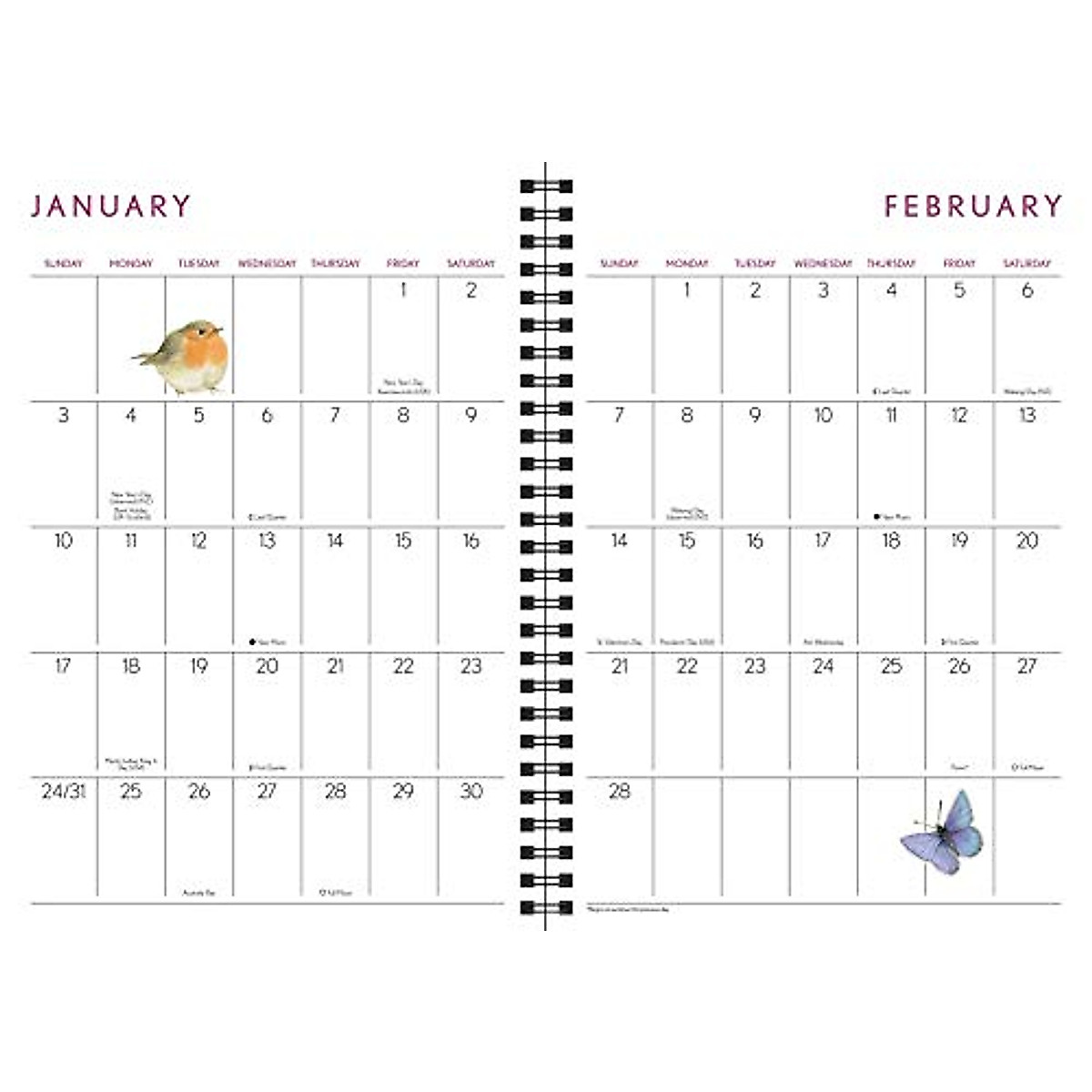 Marjolein Bastin Nature's Inspiration 2021 Monthly/Weekly Planner Calendar