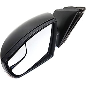 Kool Vue Driver Side Power Non-Heated Mirror for Ford Focus 2012-2014 With Signal Light & Spotter Glass; Without Puddle Lamp Paintable 4-Door, Hatchback
