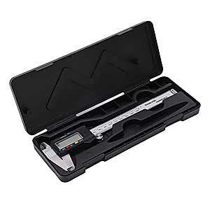 Digital Display Caliper, Electronic Vernier Caliper 0‑150mm Multifunctional Metric inch Conversion with 180mah Battery for Measuring Diameter Depth
