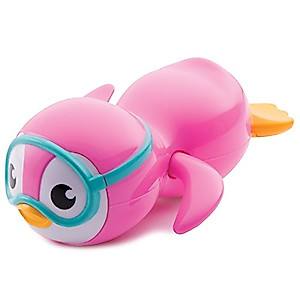 Munchkin® Wind Up Swimming Penguin Baby and Toddler Bath Toy, Pink