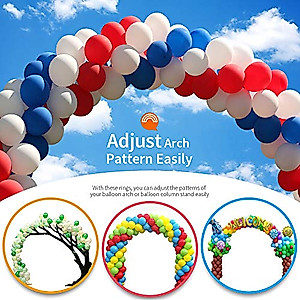 Teenitor 120 PCS Decorative Decor Balloon Rings Buckle Balloon Arch Folder Convenient Clip Connector