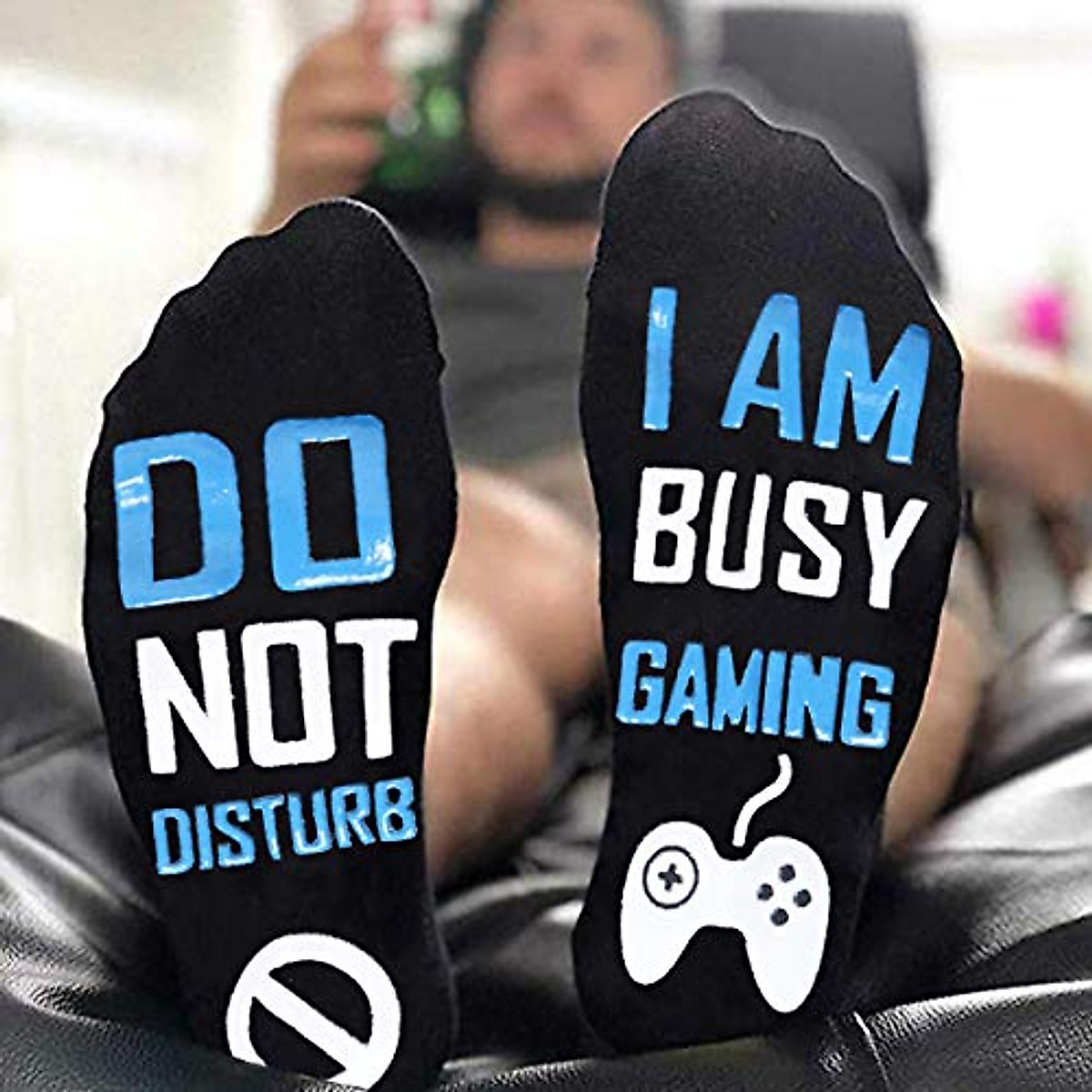 Easter Basket Stuffers for Teenage Boys, Valentines Day Gifts for Him I'm Gaming Socks Gamer Socks Funny Mens Gifts