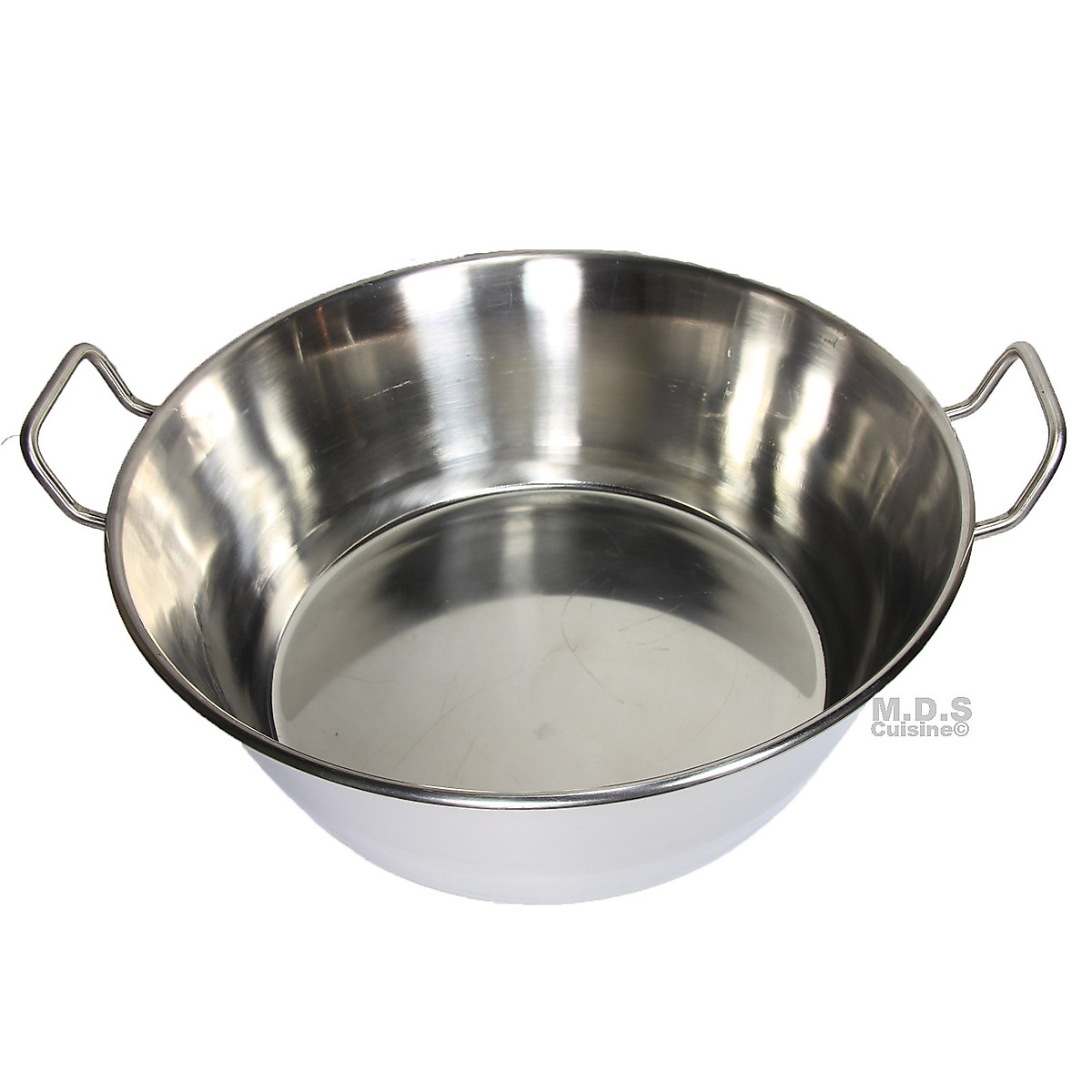 Cazo Stainless Steel Large 16" Heavy Duty Caso Para Carnitas Acero Inoxidable- Flat Surface