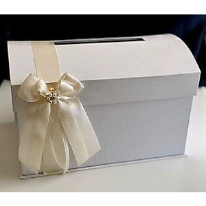 Flower Girl Basket Ivory Ring Bearer Pillow, Flower Girl Gift, Wedding Ring Pillow Ivory Wedding Pillow, Flower Girl Set, Flower Basket (White, 1 Pillow + 1 Basket)