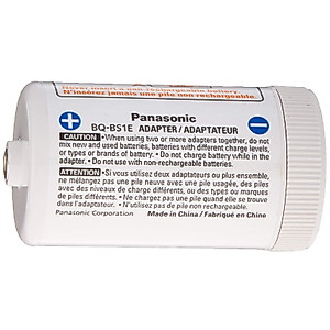 Eneloop Spacers 8 C Size Spacers & 8 D Size Spacers for Use with Ni-MH Rechargeable AA Battery Cell Pack of 16