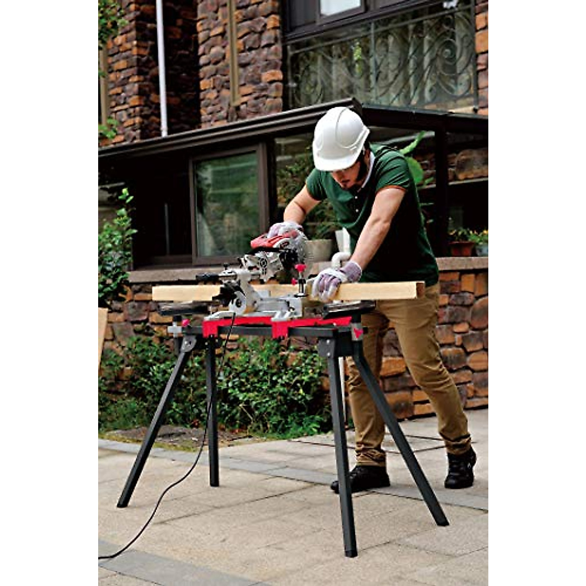 TOMAX Miter Saw Stand Quick Attach Tool Mounting Lightweight Portable