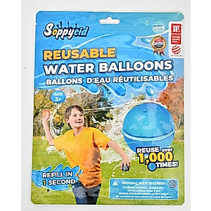 Tlitlimom Reusable Water Splash Balloon, 1 Count, Outdoor, Unisex, Suitable for Swimming Pool, Beach, Park, Yard, No Clean Hassle, Easy to Fill, Mesh Bag Included, Unique Design