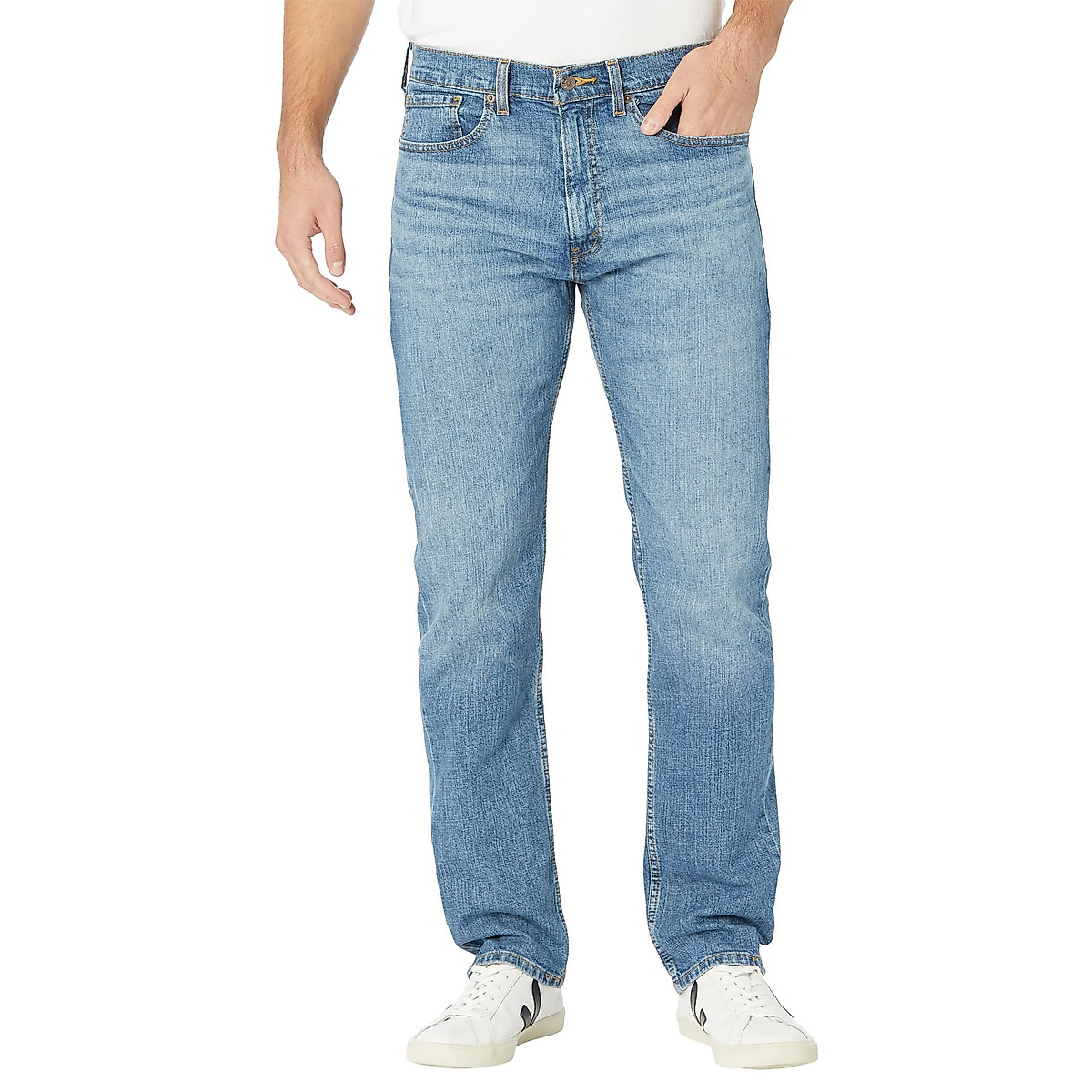 Signature by Levi Strauss & Co. Gold Men's Regular Fit Flex Jeans, Chart FLX, 38Wx32L