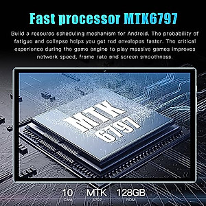 FOLOSAFENAR for Android Tablet, 10 Core CPU Tablet 10.1in Screen 4G LTE 5G WiFi for Home for School (#1)
