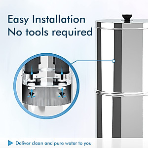 joypur PB-3 Black Purification Elements,Water Purifier Replacement Filters,Compatible with Gravity Filter System,Doulton Super Sterasyl and Propur Traveler,Nomad,King, Big Series