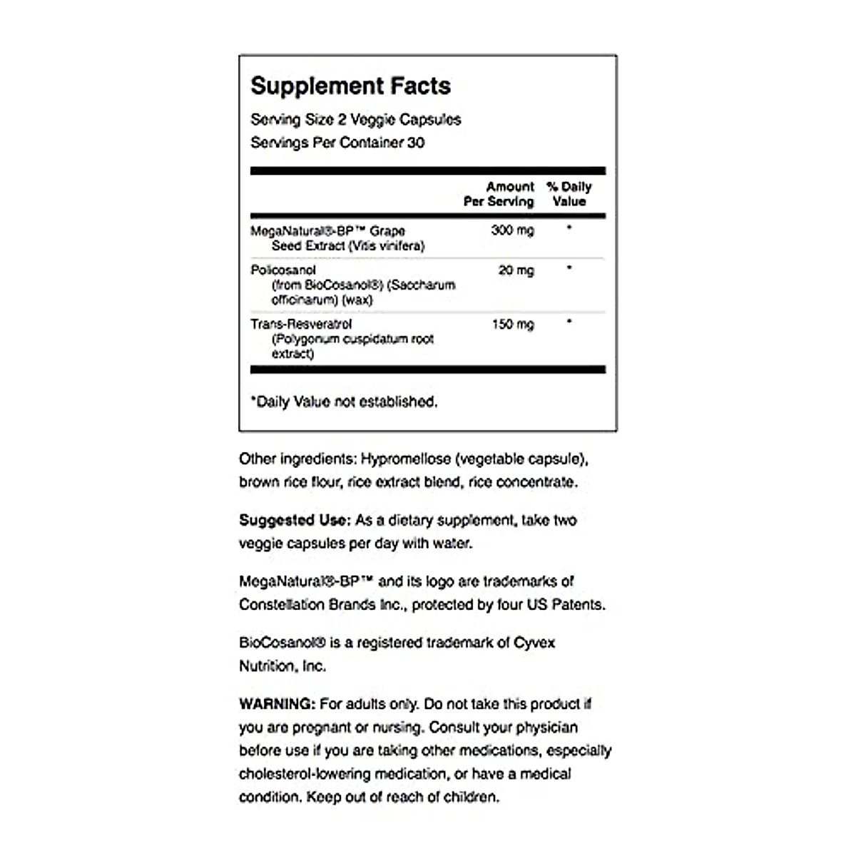 Swanson Pure Heart Cardiovascular Circulatory Health Antioxidant Resveratrol Blood Pressure Cholesterol Support Herbal Supplement 60 Veggie Capsules (Veg Caps) Vegan